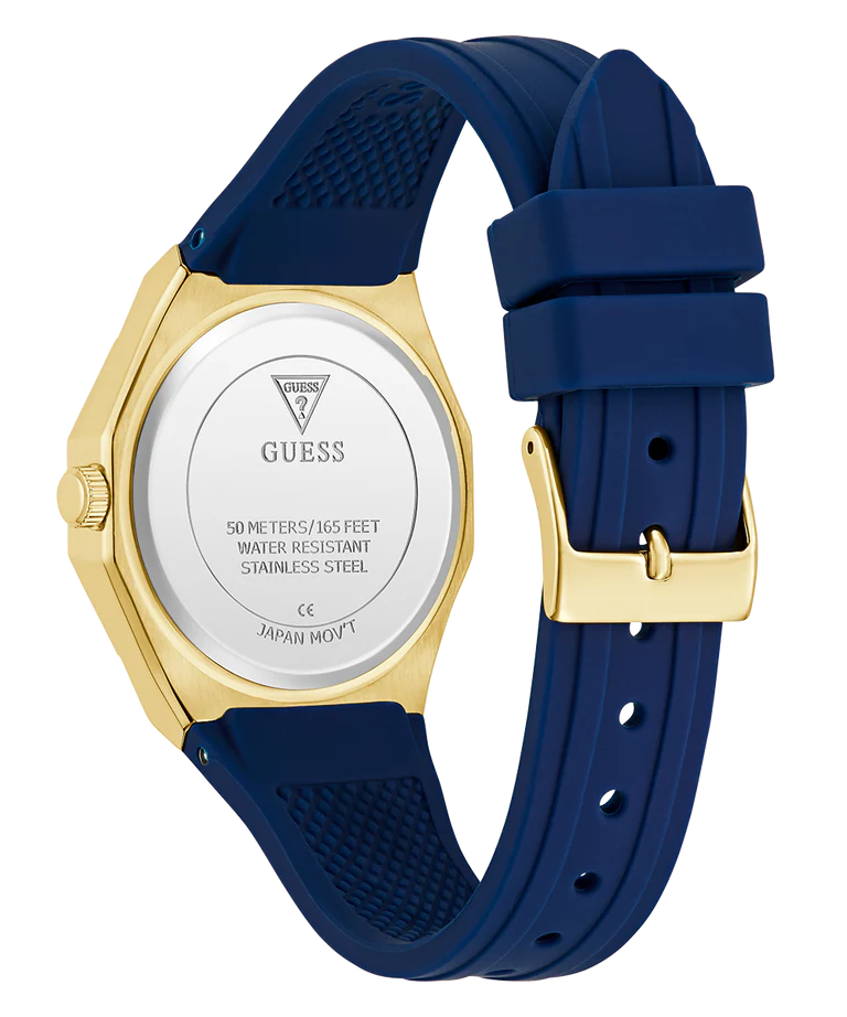 Guess • GW0872L4 • Blue Gold Tone Analog Women's Watch – Montres Big ...